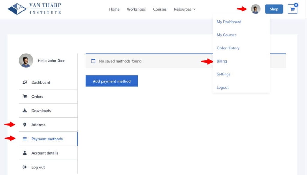 How to Manage My Billing and Payment Information? | Van Tharp Institute